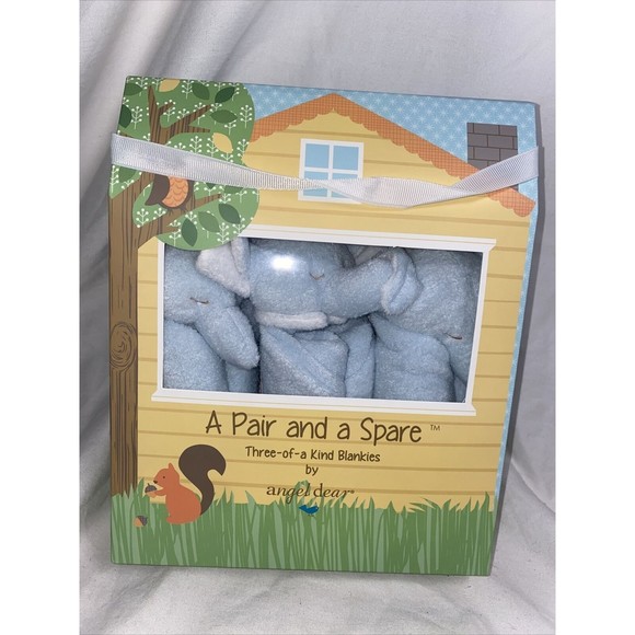 Angel Dear | Toys | Angel Dear Pair And A Spare 3 Stuffy Blanket Set ...